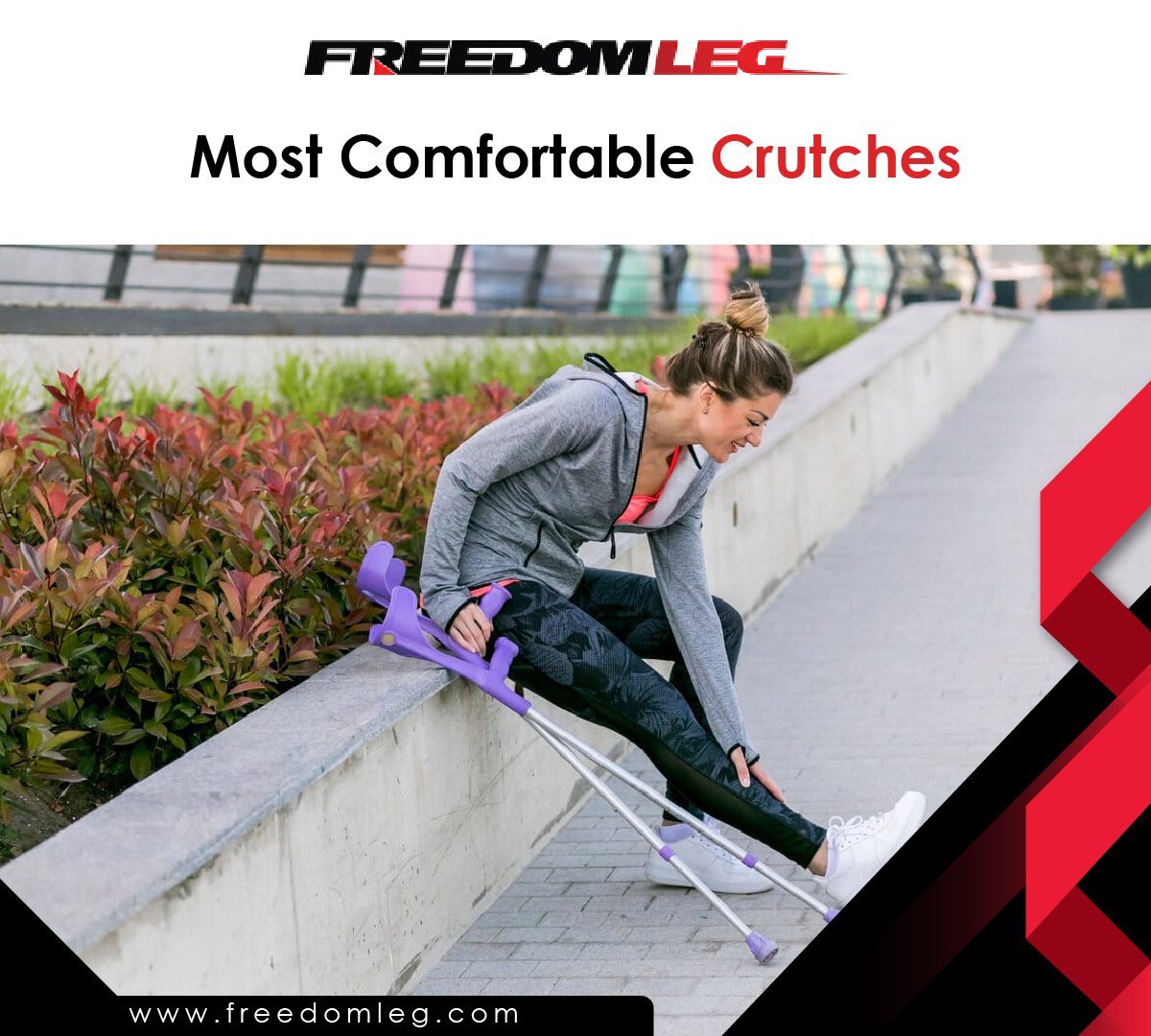 The Most Comfortable Crutches – Freedom Leg brace