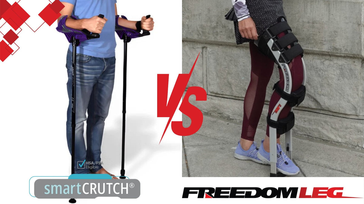Freedom Leg vs. smartCRUTCH – Freedom Leg brace